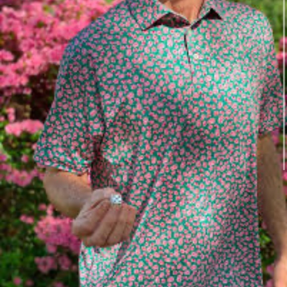 Rhoback | Shirts | Rhoback The Azalea Mens Performance Polo Shirt ...